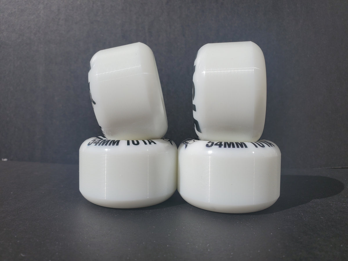 54mm Flat Spot Resistant Conical Skateboard Wheels | Beagle Bearings